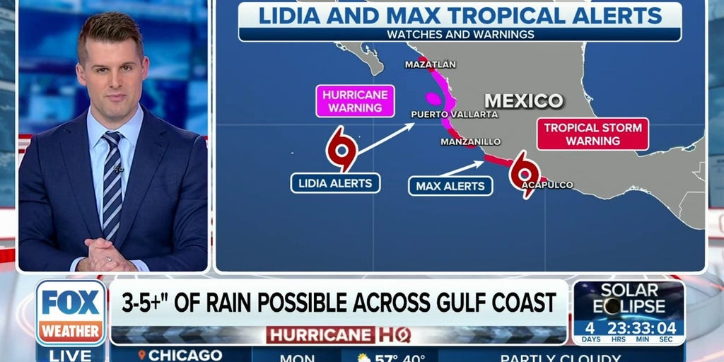 Western Mexico on alert as tropical storms Lidia, Max approach the ...