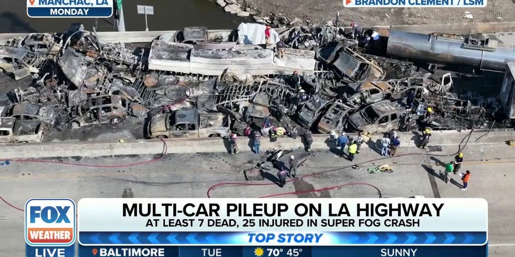 At least 7 dead, dozens injured in multi-vehicle pileup on Louisiana ...