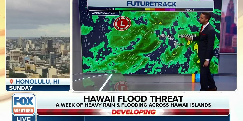 Hawaii braces for possible flooding as Kona Low blasts state with heavy ...
