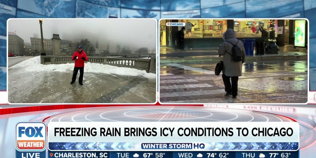 Chicago faces icy conditions due to freezing rain | Latest Weather ...