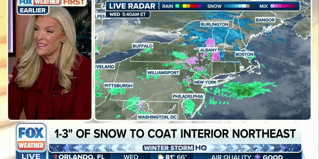 Millions in Northeast waking up to snow, ice | Latest Weather Clips ...