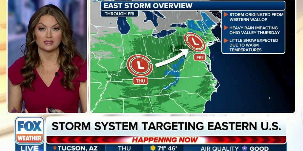 Storm system targeting eastern US on Thursday | Latest Weather Clips ...