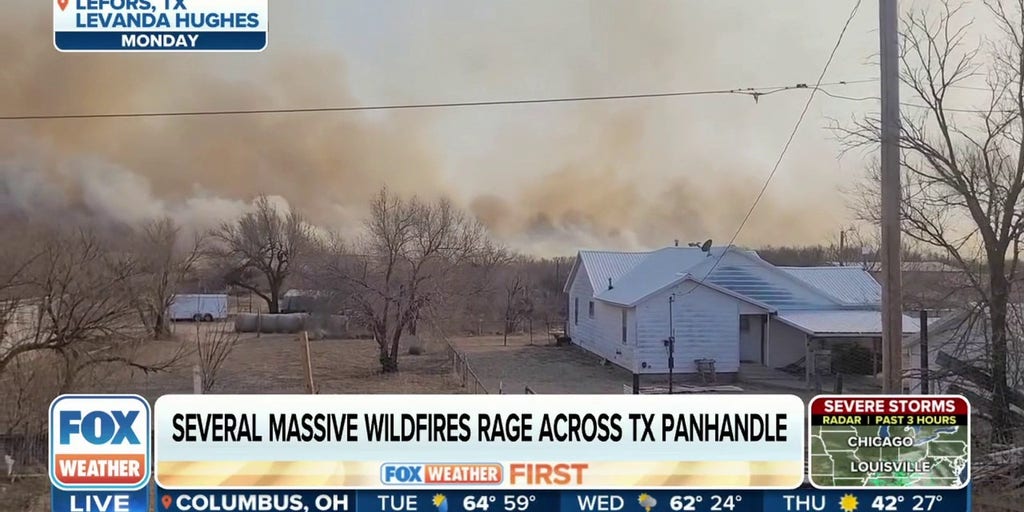 Massive wildfires raging across Texas Panhandle fueled by critical fire ...