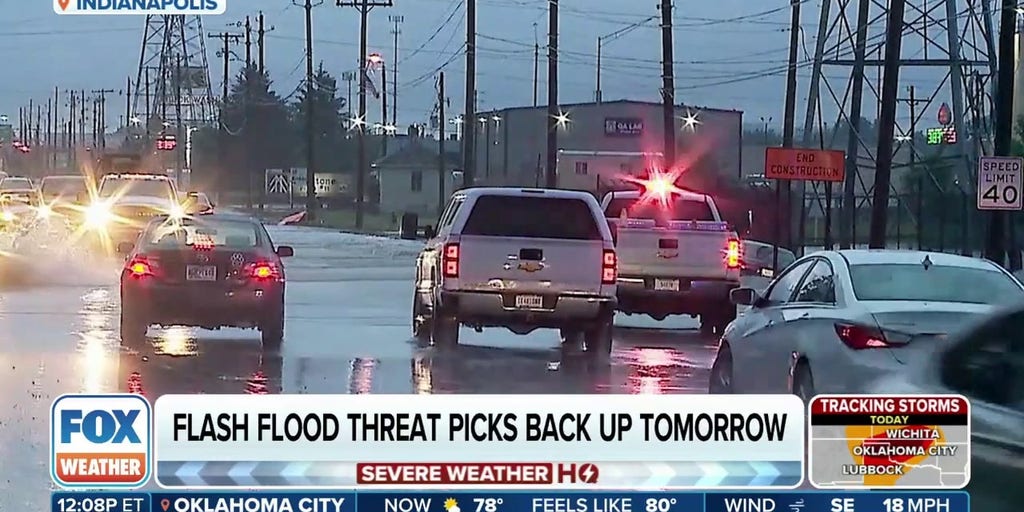 Heavy Rain Leads To Flash Flooding In Indianapolis On Wednesday Morning