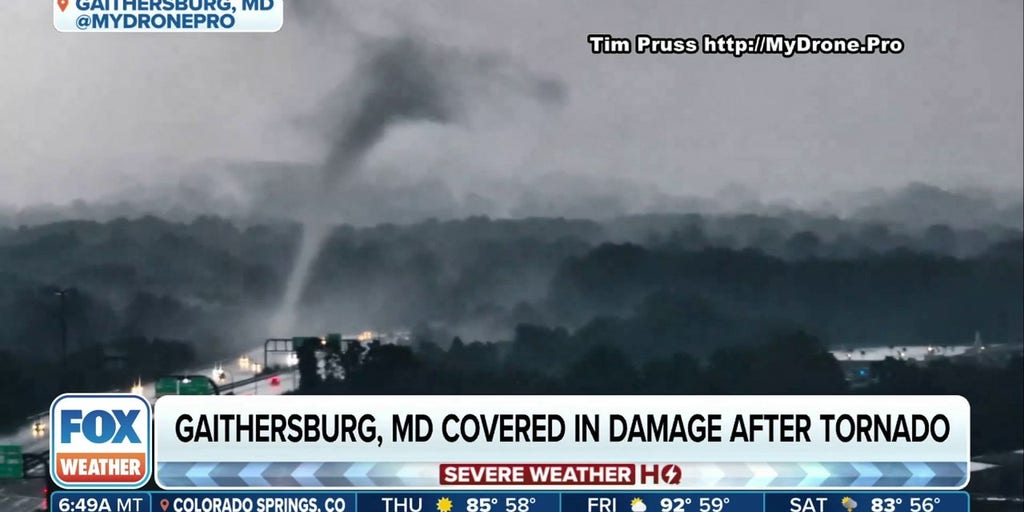 Tornado traps 5 in Gaithersburg, MD home | Latest Weather Clips | FOX ...