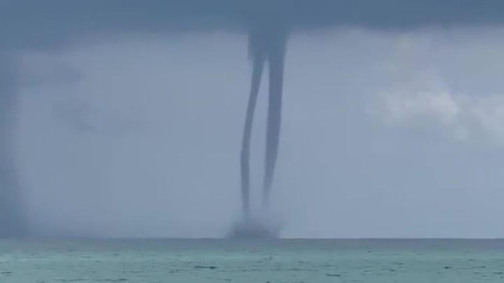 multiple waterspouts