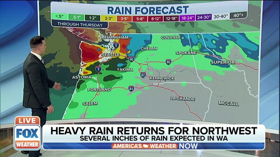 Parts of Washington State could see foot of rain through Thursday ...