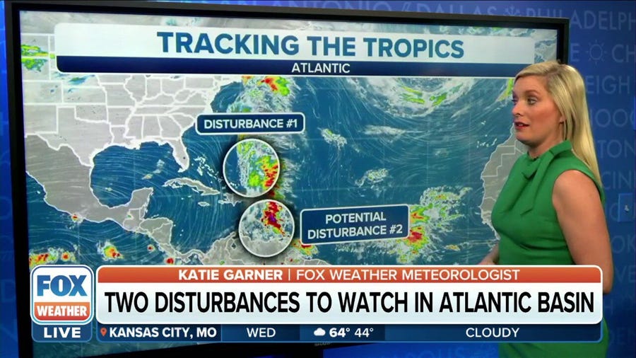 Two Tropical Disturbances To Watch In The Atlantic Latest Weather