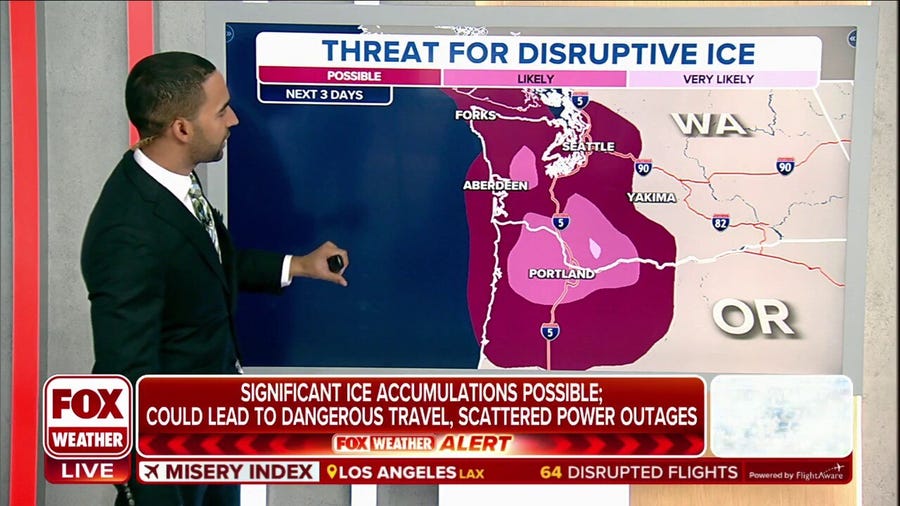 Significant Ice Accumulations Could Lead To Dangerous Travel In Pacific