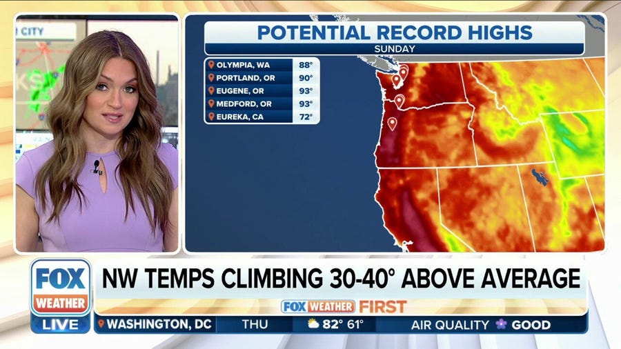 Record Heat Coming To Pacific Northwest This Weekend Triple Digit