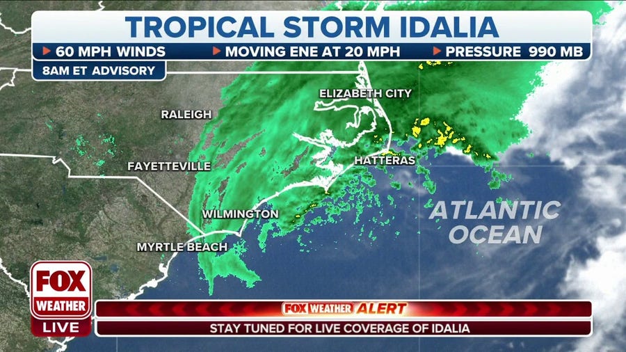 Idalia Remains A Tropical Storm As It Begins To Pull Away From The East