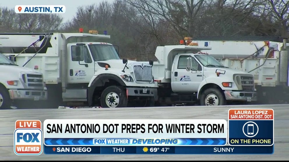 Crews begin preps ahead of wintry mix expected to hit South Texas ...