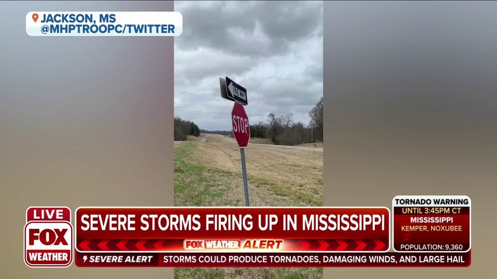 Watch: Blowing debris warning, winds rattle Jackson, MS | Latest ...