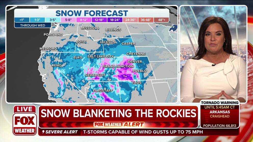 More than 2 feet of snow could fall across Cascades, Rockies through ...