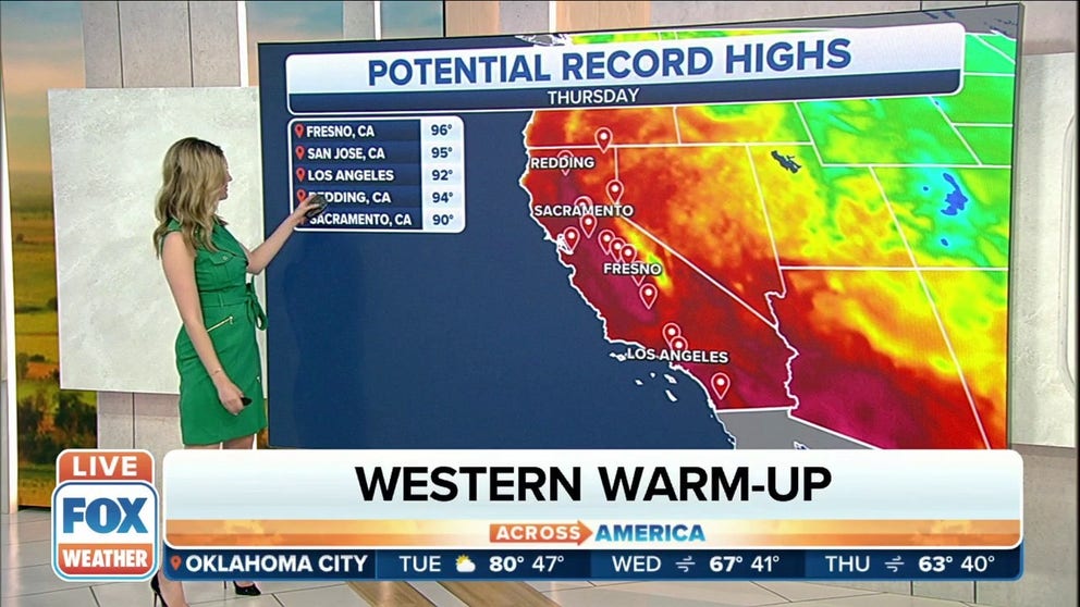 Potential record highs in California by Thursday | Latest Weather Clips ...