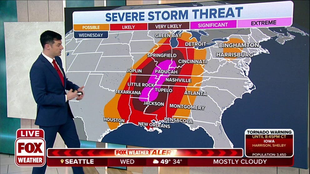 Significant Severe Weather Outbreak Expected From Midwest Into South