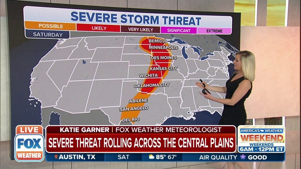 Severe threat rolling across Central Plains on Saturday | Latest ...