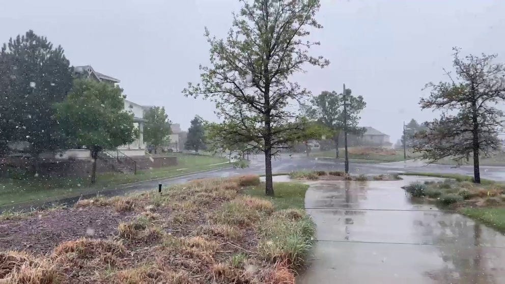 Snow falls near Denver, CO during storm | Latest Weather Clips | FOX ...