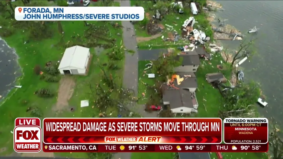 Forada, Minnesota receives widespread damage from tornado | Latest ...
