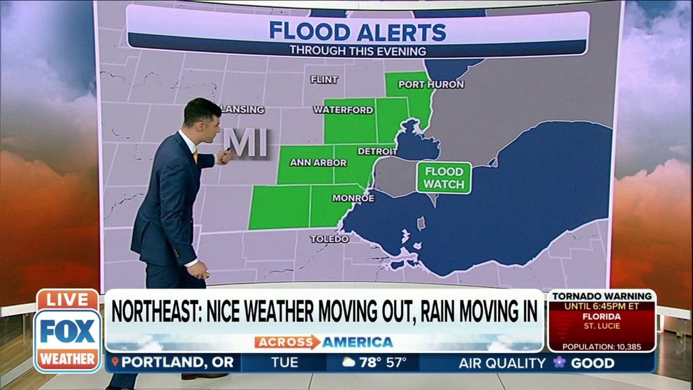 Flood Watch issued for Michigan as rain moves east | Latest Weather ...