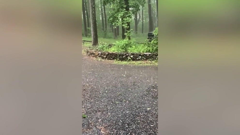 Hailstorm in Chester Gap, Virginia | Latest Weather Clips | FOX Weather