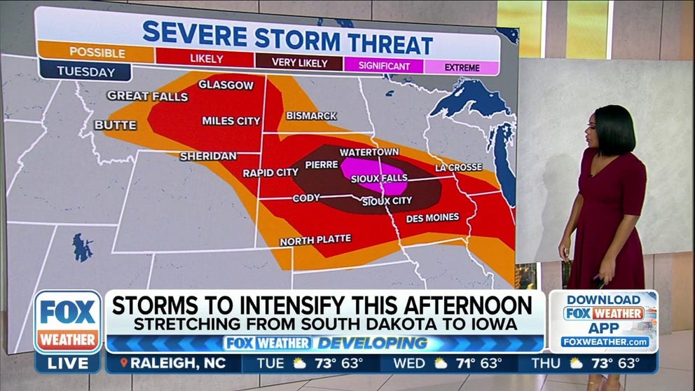 Dangerous derecho event could develop in Northern Plains Tuesday ...