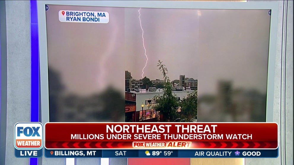 Lightning strikes Boston, MA neighborhood | Latest Weather Clips | FOX ...