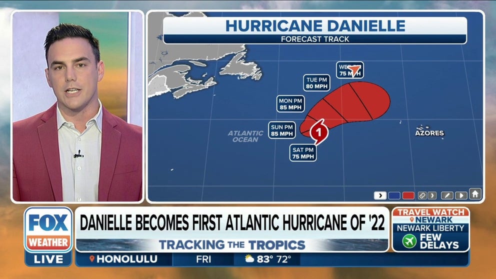 Danielle remains Category 1 hurricane, expected to strengthen | Latest ...