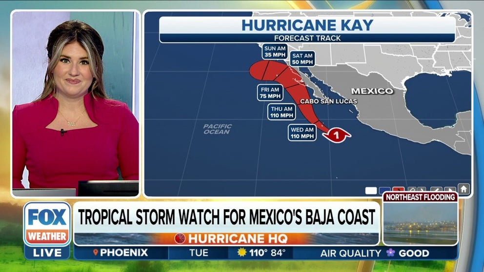 Hurricane Kay prompts Tropical Storm Warning for Mexico's Baja ...