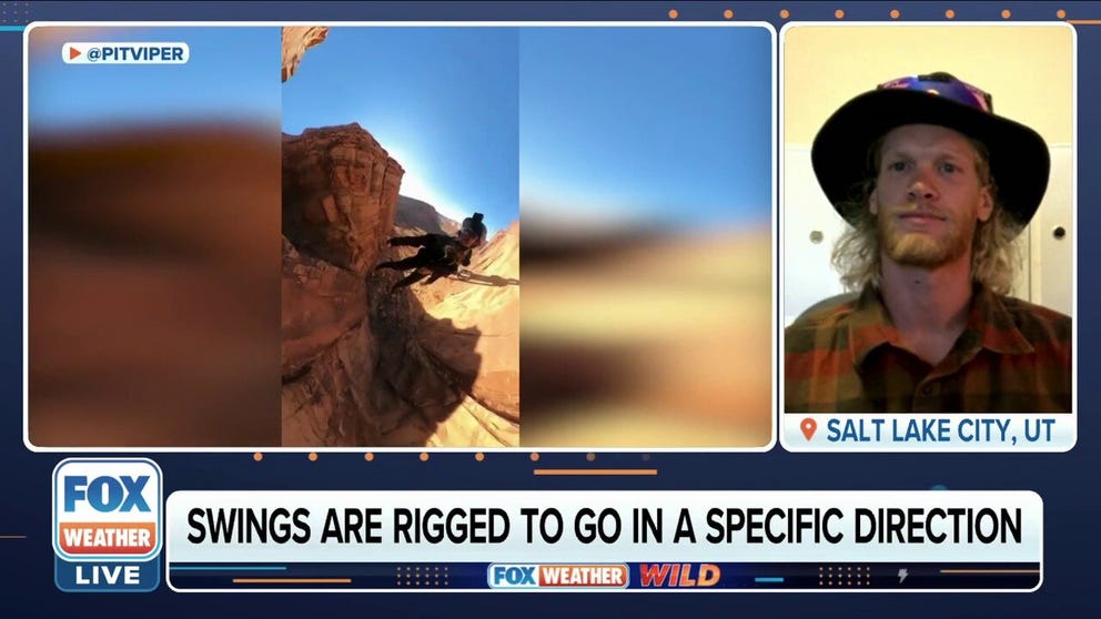 The thrill of Moab rope swinging | Latest Weather Clips | FOX Weather