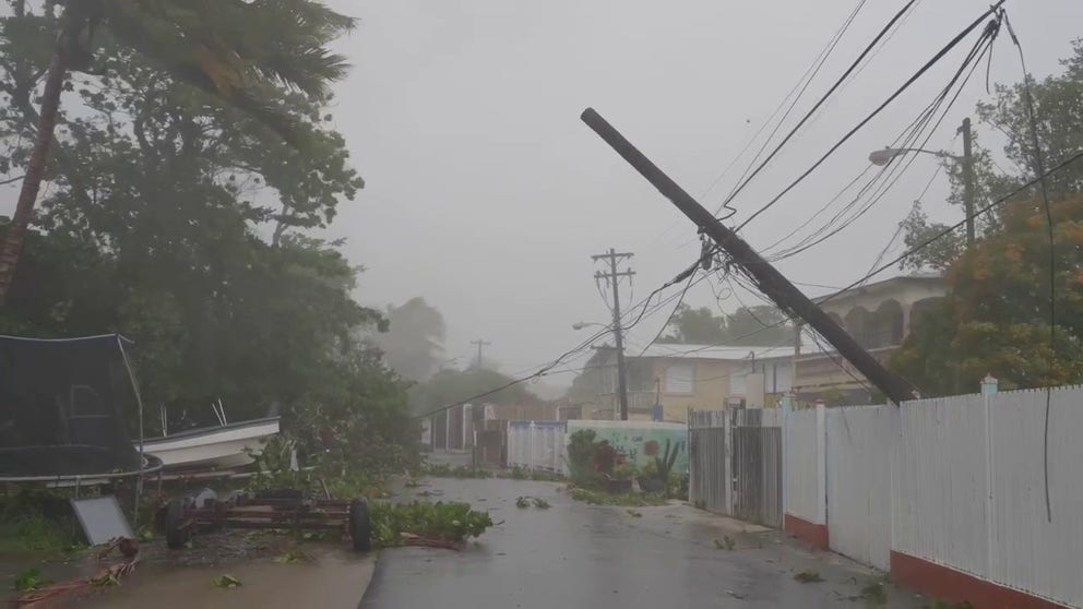 Watch hurricane winds tear into Ponce, Puerto Rico | Latest Weather ...