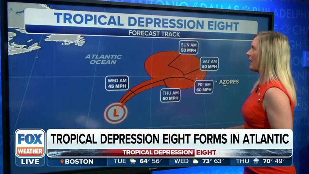 NHC eyeing Tropical Depression 8 | Latest Weather Clips | FOX Weather