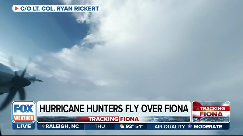 Hurricane Hunters fly above Fiona | Latest Weather Clips | FOX Weather