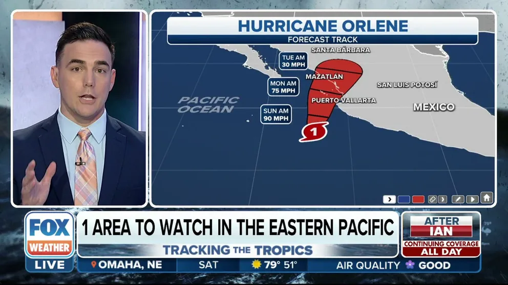 Hurricane Orlene takes aim at Mexico | Latest Weather Clips | FOX Weather