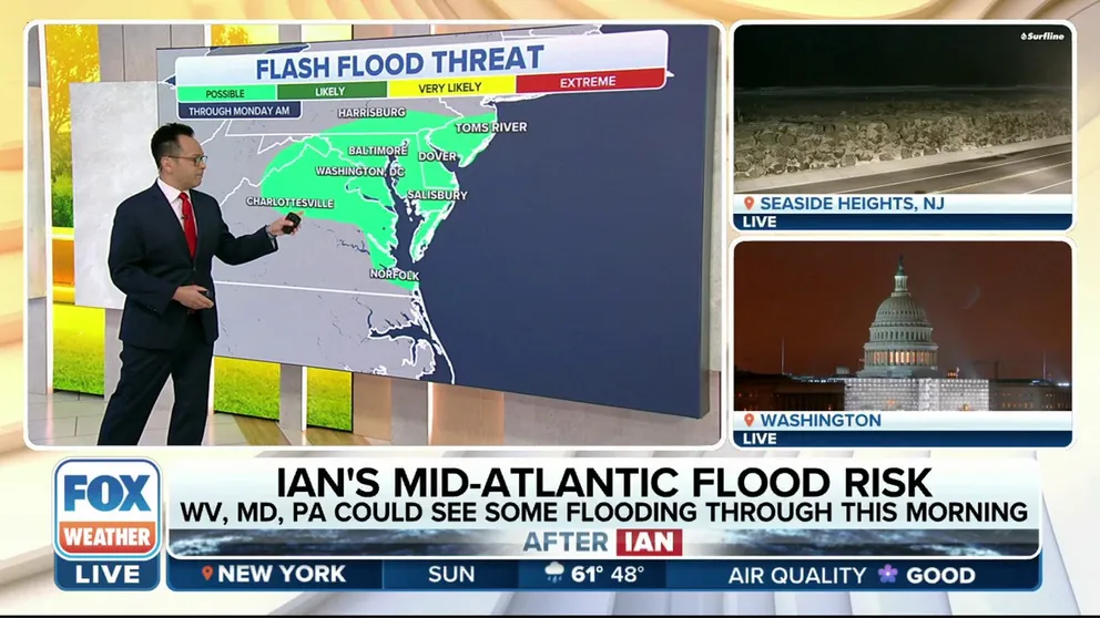 Remnants of Hurricane Ian pose flood risk in the mid-Atlantic | Latest ...