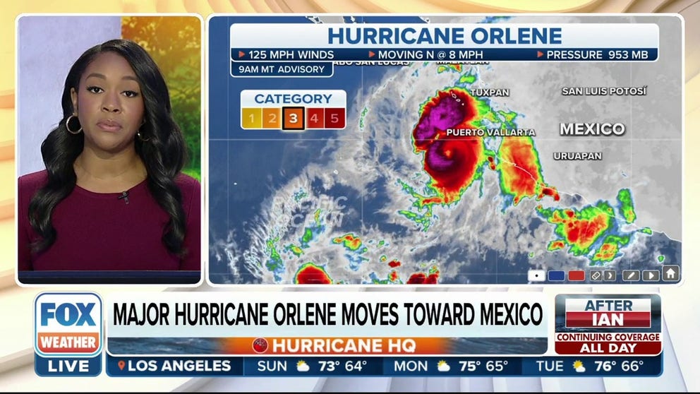 Major Hurricane Orlene spins toward Mexico | Latest Weather Clips | FOX ...