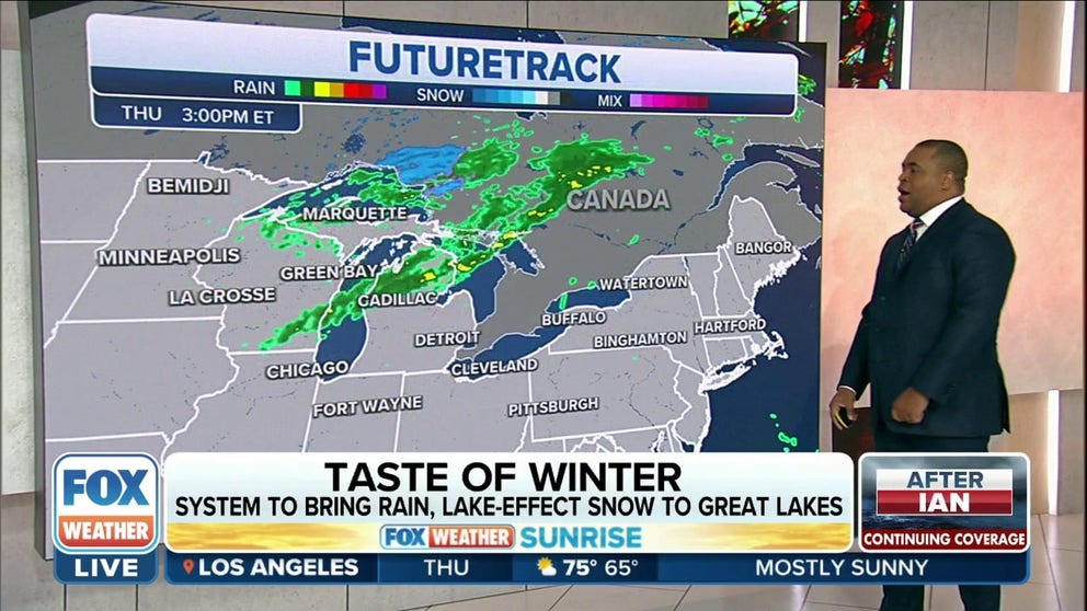System to bring rain, lake-effect snow to the Great Lakes region ...