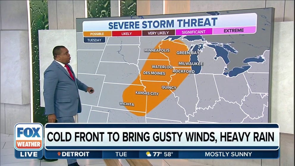 Severe storms to bring strong winds, large hail to Central Plains ...