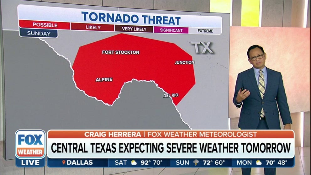 Central Texas expecting severe weather on Sunday | Latest Weather Clips ...