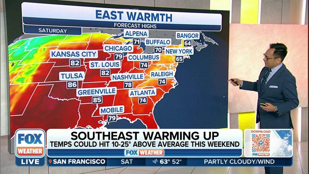 Temperatures heating up across Southeast | Latest Weather Clips | FOX ...