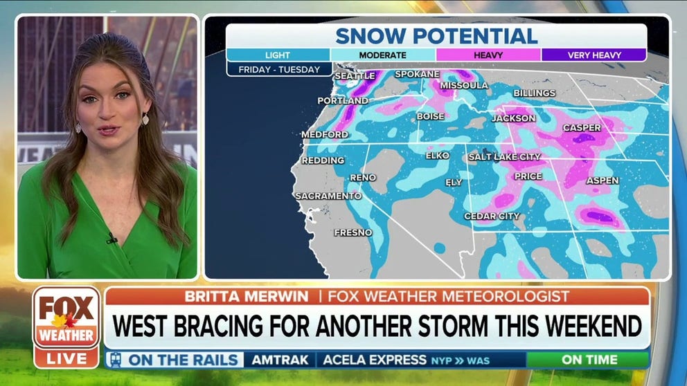 Storm system to bring heavy rain, potential for significant snow across West Coast next week ...