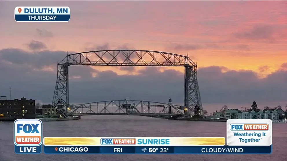 Sunrise snapshot from Duluth, Minnesota | Latest Weather Clips | FOX ...