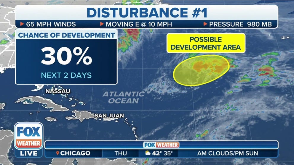 Tropical disturbance in Atlantic development chances diminishes ...