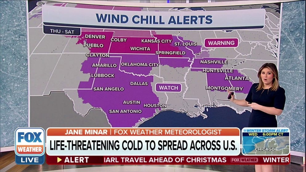 Sub-zero wind chills will stretch to Gulf Coast | Latest Weather Clips ...