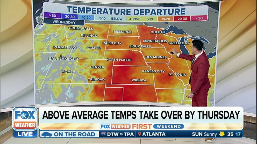 Welcome warm up will take temperatures above average by end of week ...