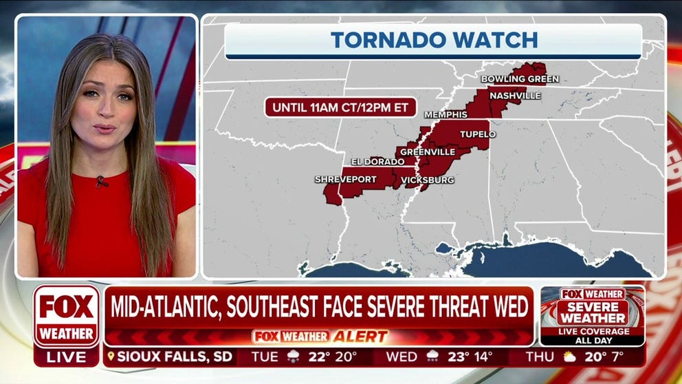 Tornado Watch stretches from East Texas to Kentucky | Latest Weather ...