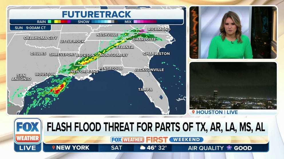 Rain, rumbles of thunder expected to develop across South this weekend ...