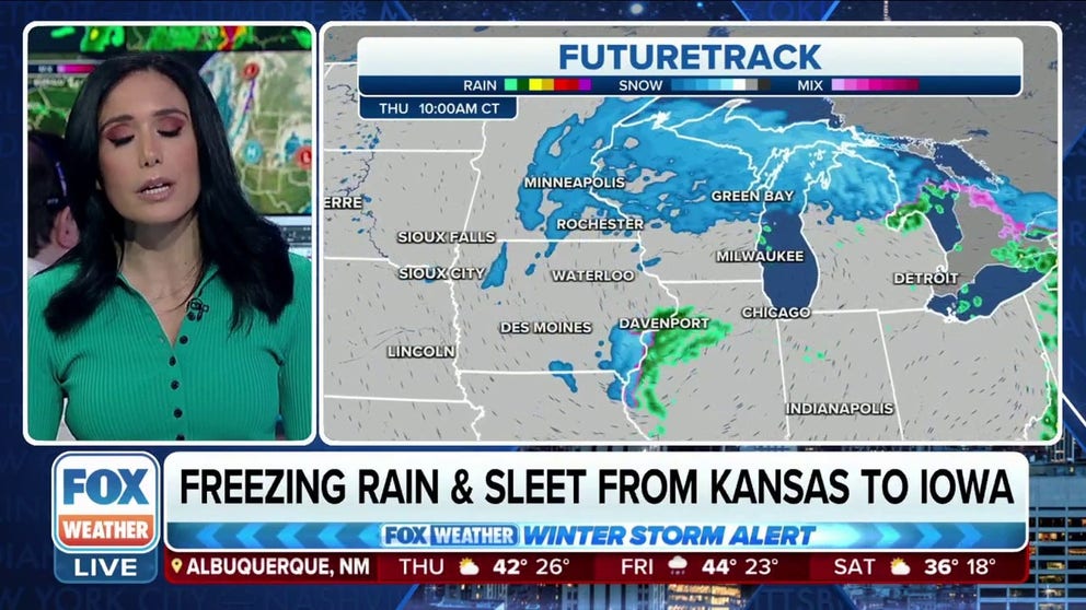 Tracking a winter storm moving into the Midwest | Latest Weather Clips ...
