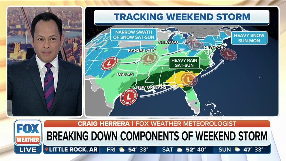Breaking down components of weekend storm heading toward East Coast ...