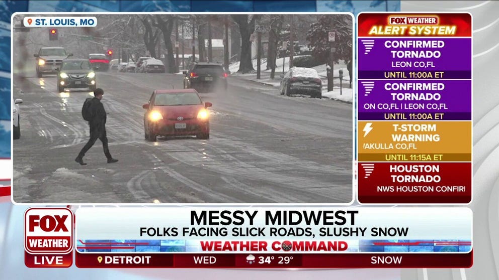 Slick conditions expected in Midwest as powerful winter storm barrels ...